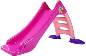 Dorex Dětská zahradní skluzavka s 3stupňovým žebříkem růžová 130 cm