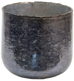 Skleněná čajová svíčka Houder Grey 19*17 cm – 19x17 cm