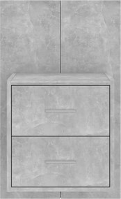 vidaXL Nástěnné noční stolky 2 ks [810998] Barva: Betonová šedá