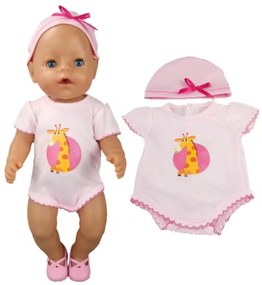 Oblečky pro American girl a Baby Born 43 cm Varianta: A16 body s žirafou