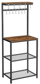 Vasagle kuchyÅskÃ½ odklÃ¡dacÃ­ stolek industry - 60x40x151,5 cm