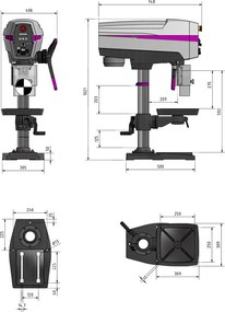 OPTIMUM Stolní vrtačka OPTIMUM® OPTIdrill DP 26 T (230 V)