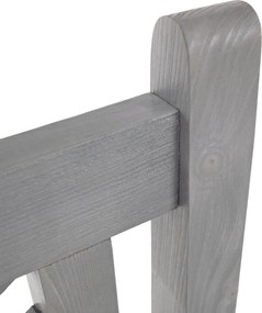 Dřevěná zahradní lavička, šedá, 150 cm, FABLA