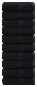Prémiové mycí utěrky SOLUND 10 ks černé 30x30 cm 600 g/m² 137421