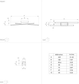 Eglo 900491 - LED Nástěnné svítidlo PANAGRIA 2xLED/6,3W/230V