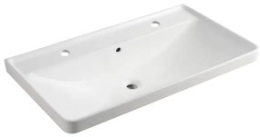 Mereo Mereo, Siena, koupelnová skříňka s keramickym umyvadlem 101 cm, bílá, antracit, černá, CN4422
