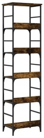 Petromila Knihovna kouřový dub 50 x 33 x 188,5 cm kompozitní dřevo