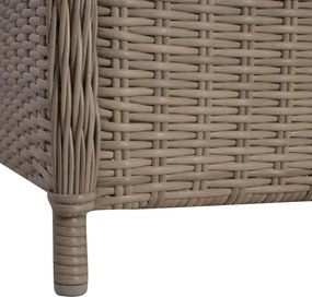 vidaXL Zahradní židle s poduškami 2 ks polyratan [44148] Barva: Hnědá