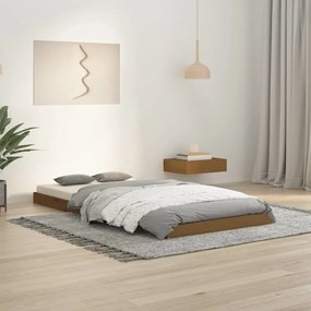 vidaXL Rám postele 90 x 190 cm Single masivní borovice [823483] Barva: Černá