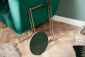 Odkládací stolek DAFNE Dekorhome Zelená