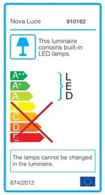 Nástěnné LED svítidlo NOVA LUCE ODIN 5W 3000K černé 910162