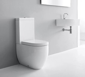 Kerasan FLO WC kombi mísa 36x43x60cm, spodní/zadní odpad