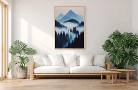 Horský klid - obraz - Mlžné lesy a majestátní vrcholy 30 - A4 – 210 × 297 mm - 149 Kč