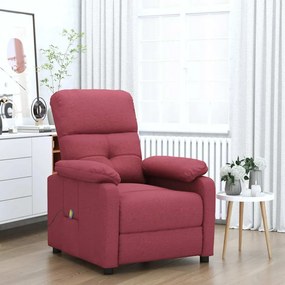 Masážní křeslo vínové textil 289675