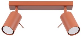 Bodové svítidlo Ring, 2x oranžové kovové stínítko, (možnost polohování)