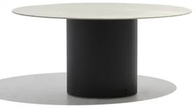 Branta jídelní stůl Ø160 písková - vzhled kámen černá Todus