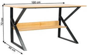 Pracovní stůl s policí TARCAL Tempo Kondela 100x60 cm
