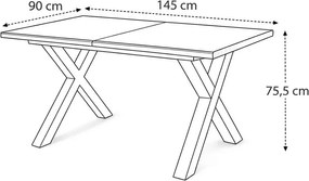 Jídelní stůl Contenda, přírodní dřevo