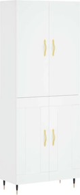 Skříň highboard bílá 69,5 x 34 x 180 cm kompozitní dřevo 3195771