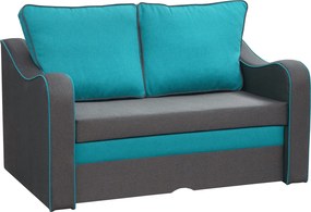 IDZ Rozkládací pohovka SAMBA, 140 cm Barva látky: Světle šedá a tmavě šedá (Bahama 35 + Bahama 31)