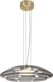 Závěsná lampa nad stůl kouřové sklo Ombre 42 cm