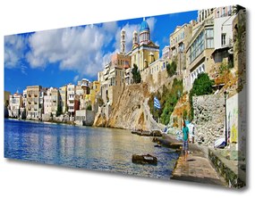 Obraz na plátně Město Moře architektura 100x50 cm