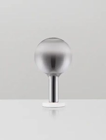 LED stmívatelná šedo-zlato-bílá stolní lampa Nostos