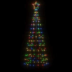 Vánoční stromek kužel s hroty 220 barevných LED 180 cm - Default Title