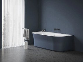 Ravak Ypsilon Wall vana volně stojící 178 x 86 cm odtok bílá modrá XC00100070