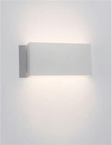 NV 9262111 Venkovní nástěnné svítidlo MILE bílý hliník a sklo LED 2x5W 3000K 100-240V 102st. IP54 světlo nahoru a dolů - NOVA LUCE