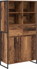 Servírovací skříň Staré dřevo 81 x 36 x 150.5 cm 3403038