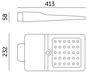 LED Solární pouliční lampa se senzorem STREET LED/15W/7,4V 4000K IP65 5400 mAh