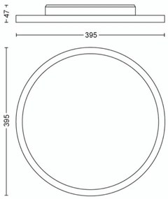 Philips - LED Stmívatelné stropní svítidlo Hue AURELLE LED/19W/230V + DO