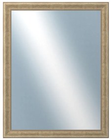 DANTIK - Zarámované zrcadlo - rozměr s rámem cca 70x90 cm z lišty KŘÍDLO malé zlaté patina (2774)