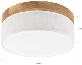 Brilagi - LED Stropní svítidlo BELLADONNA LED/20W/230V pr. 30 cm bílá/dub