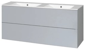 Mereo Aira koupelnová skříňka s keramickým umyvadlem 121 cm šedá CN733