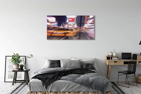 akrylový obraz Vůz city of light 125x50 cm