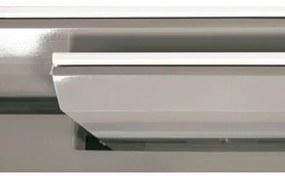 Autronic Moderní jídelní stůl Jídelní stůl 90+25x70 cm, keramická deska bílý mramor, masiv, šedý vysoký lesk (HT-400M WT)