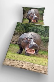 3d povlečení Hippo 140x200 cm