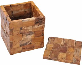 Úložná stolička masivní teakové dřevo 281654