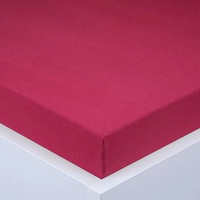 Napínací prostěradlo jersey EXCLUSIVE vínové 160 x 200 cm
