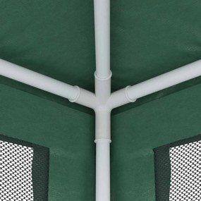 Party stan s 10 síťovanými bočnicemi zelený 3 x 12 m HDPE 319248