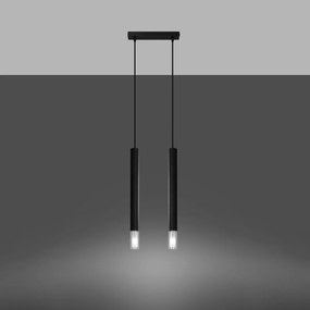 Sollux Lighting Závěsné svítidlo WEZYR 2 černé