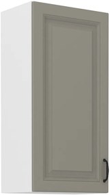 STL 45 cm skříňka horní jednodveřová STILO II (výška 90 cm) Barevné provedení STILO: Bílá / Jílově šedá