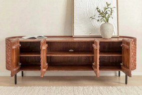 Designový TV stolek Zaxson 160 cm hnědé mango