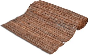 Zahradní plot z kůry 400 x 100 cm 141604