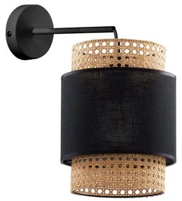 TK LIGHTING Sada osvětlení - BOHO, sestava č. 5, černá/slámová