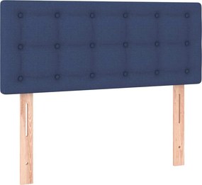 vidaXL Box spring postel s matrací 100 x 200 cm textil [3130015] Barva: Modrá