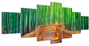 Obraz - Japonský bambusový les (210x100 cm)