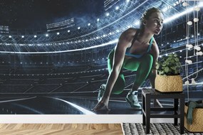 Fototapeta Startovací Běh 3D Sprinteru Hladký vinyl 405x270